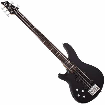 Schecter 596-SHC C-5 Deluxe Series Satin Black 5 String LH Bass Guitar ...