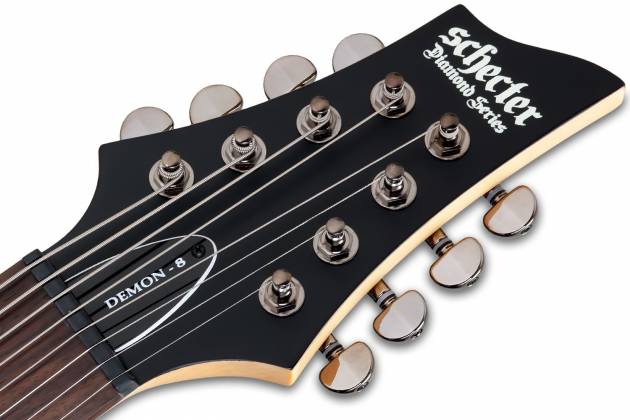 Schecter 3663-SHC Demon-8 Series Aged Black Satin 8 String RH Electric ...