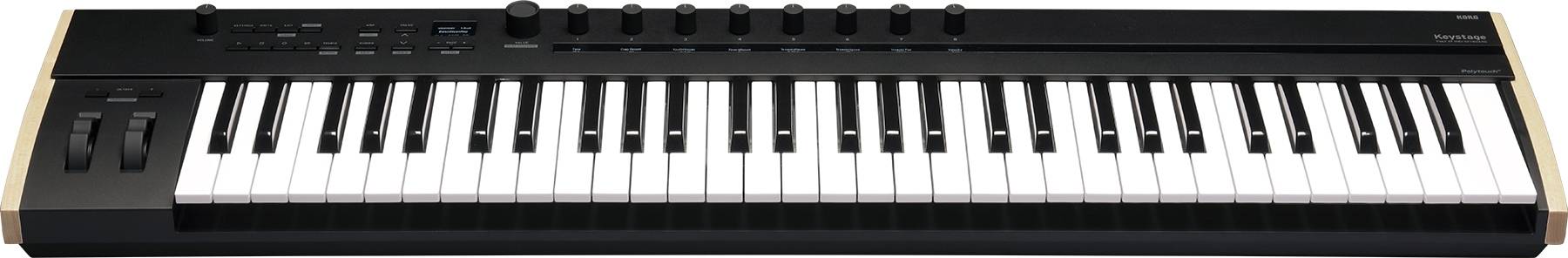 Korg Keystage 61 Poly Aftertouch 61 Key MIDI 2.0 Keyboard Controller ...